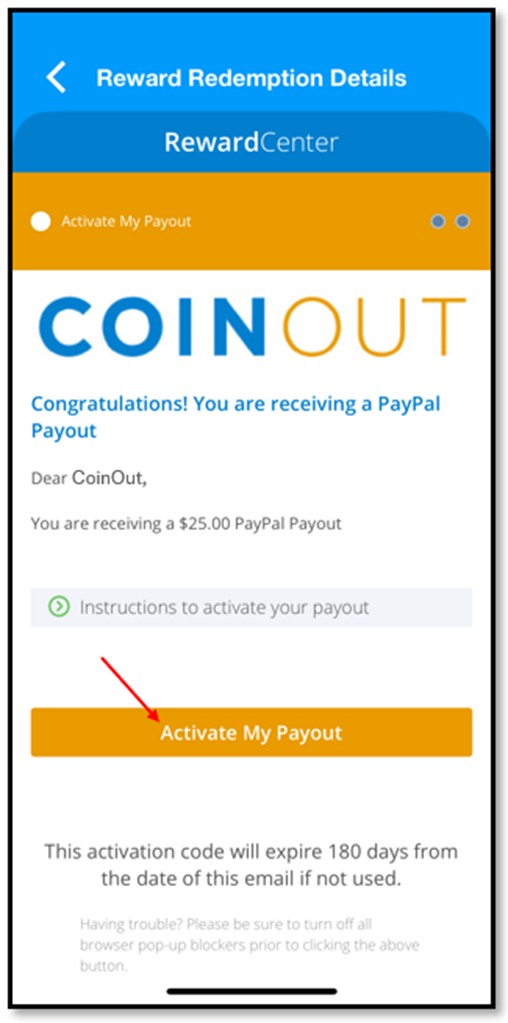 How do I claim my PayPal reward? – CoinOut